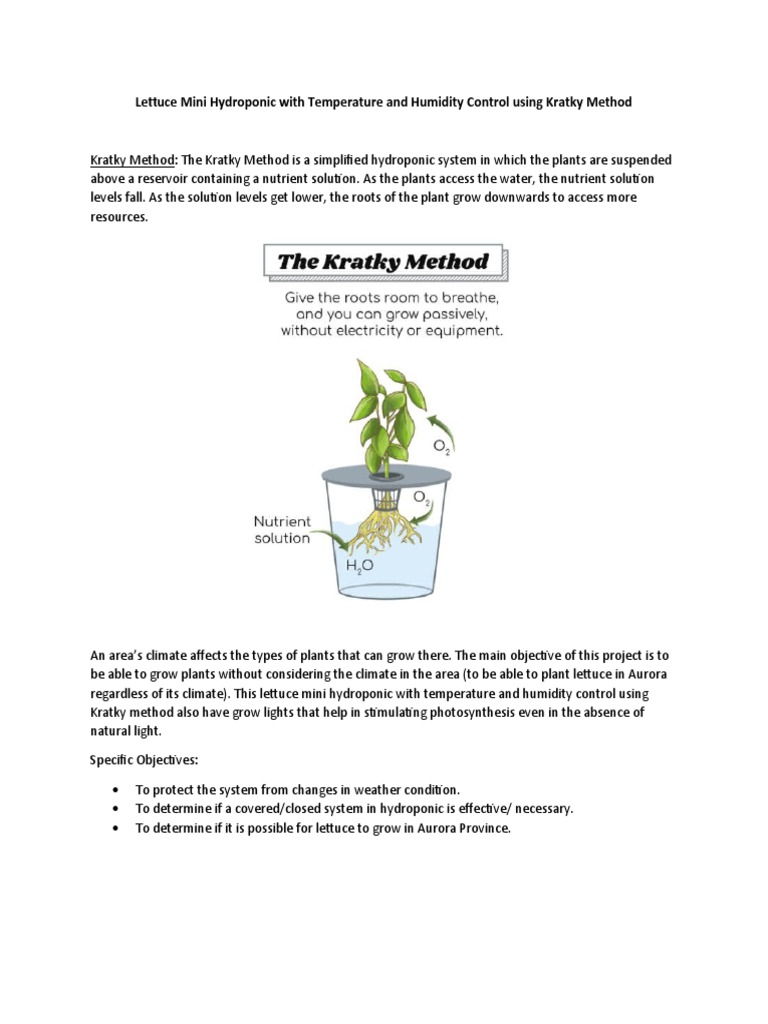 Lettuce Mini Hydroponic With Temperature and Humidity Control Using ...