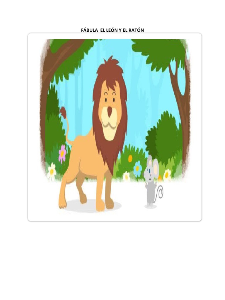 Fabula El Leon y El Raton | PDF