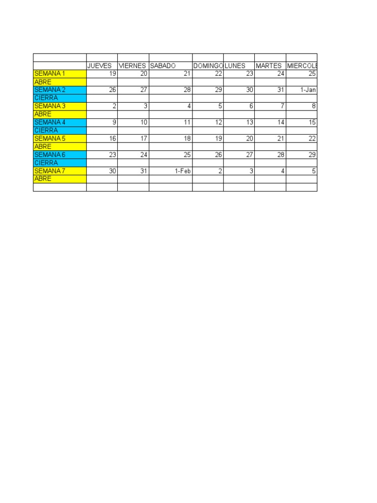 Calendario de Hyrax | PDF