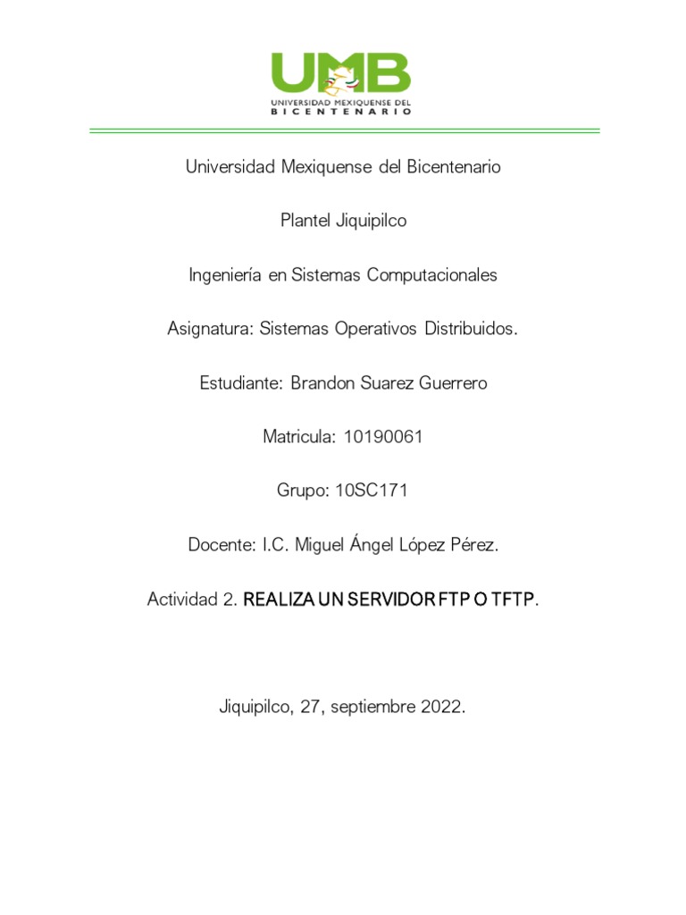Instalación y Configuración de Servidor FTP | PDF | Protocolo de transferencia de archivos ...