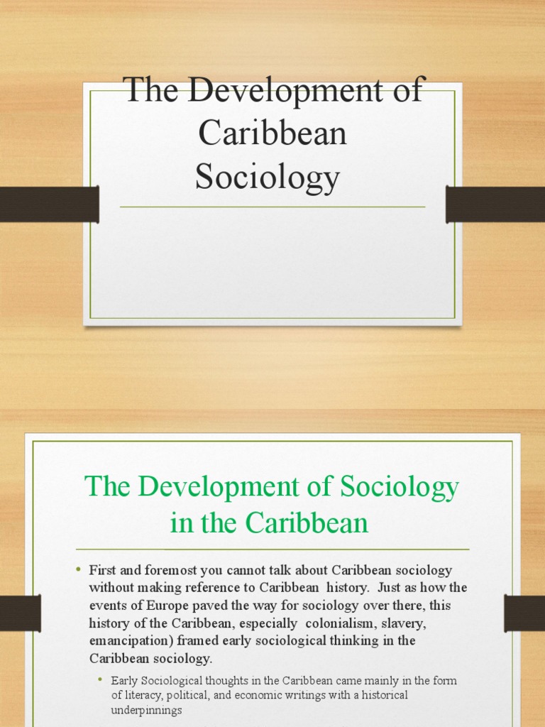 The Development of Caribbean Sociology | PDF | Sociology | Social ...