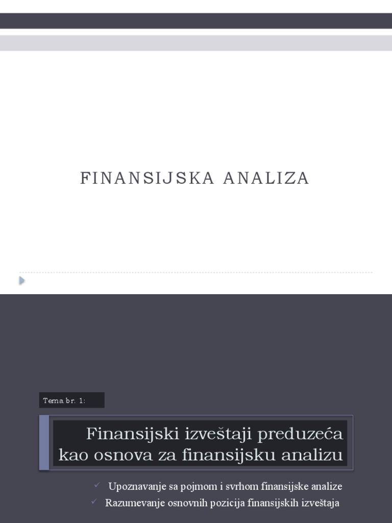 Finansijska Analiza MPP | PDF