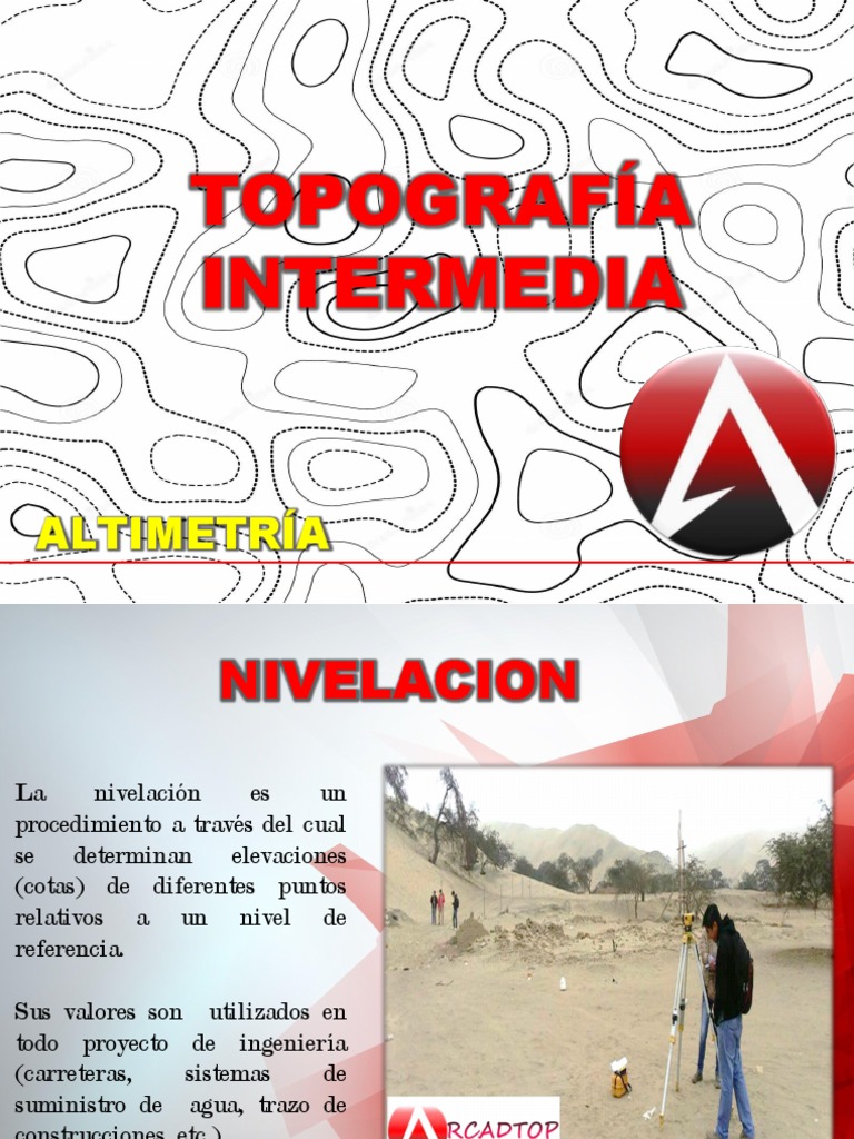 Topografia Altimetria Sesion #1-#2 | PDF | Topografía | Metro