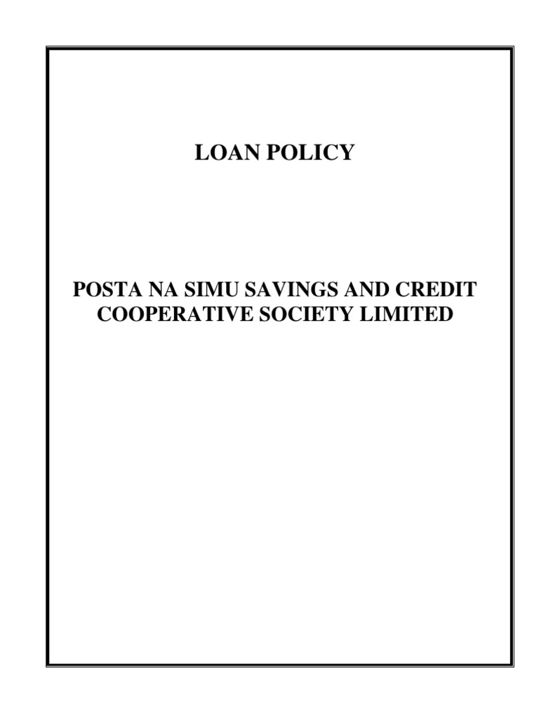 Loan Policy | PDF | Loans | Debt
