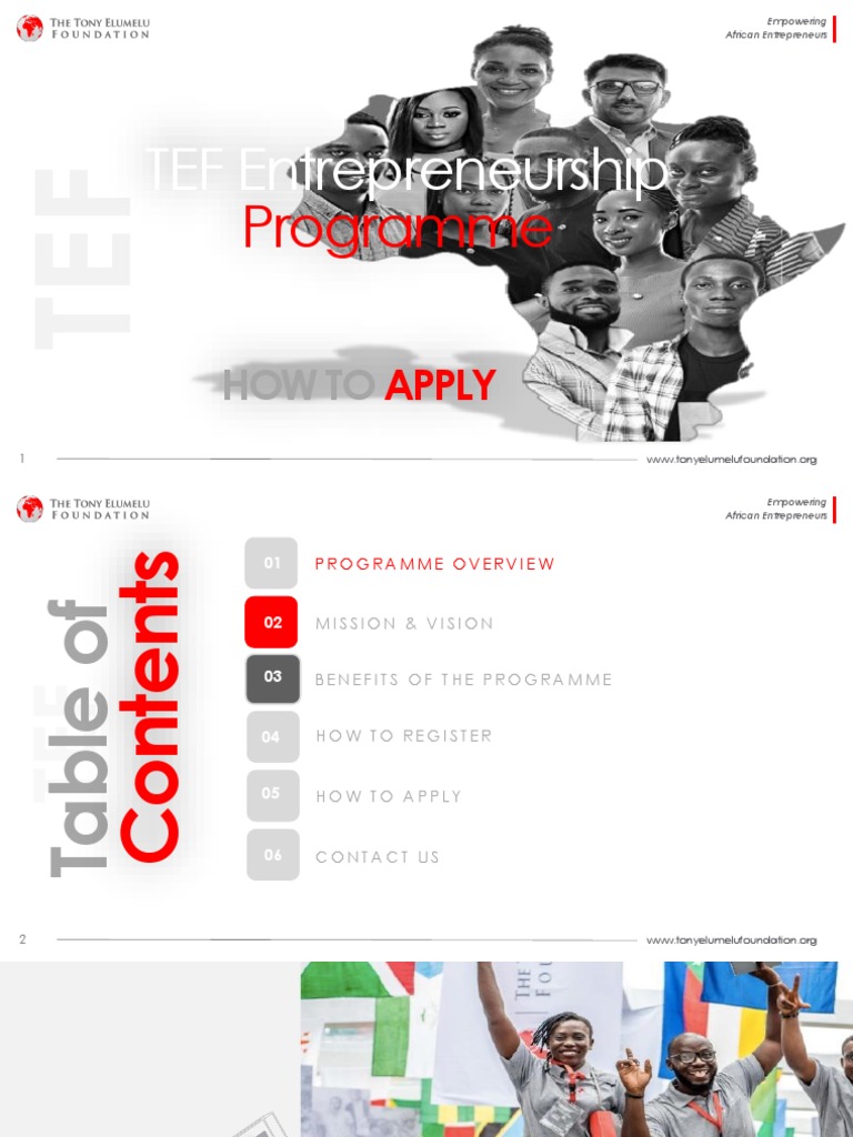 Tef 2022 How To Apply Guide | PDF | Entrepreneurship | Empowerment