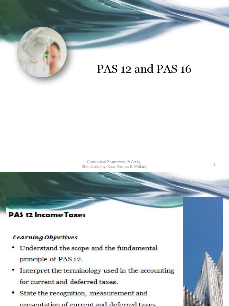 CFAS - Lec. 6 PAS 12, 16 | PDF | Depreciation | Deferred Tax