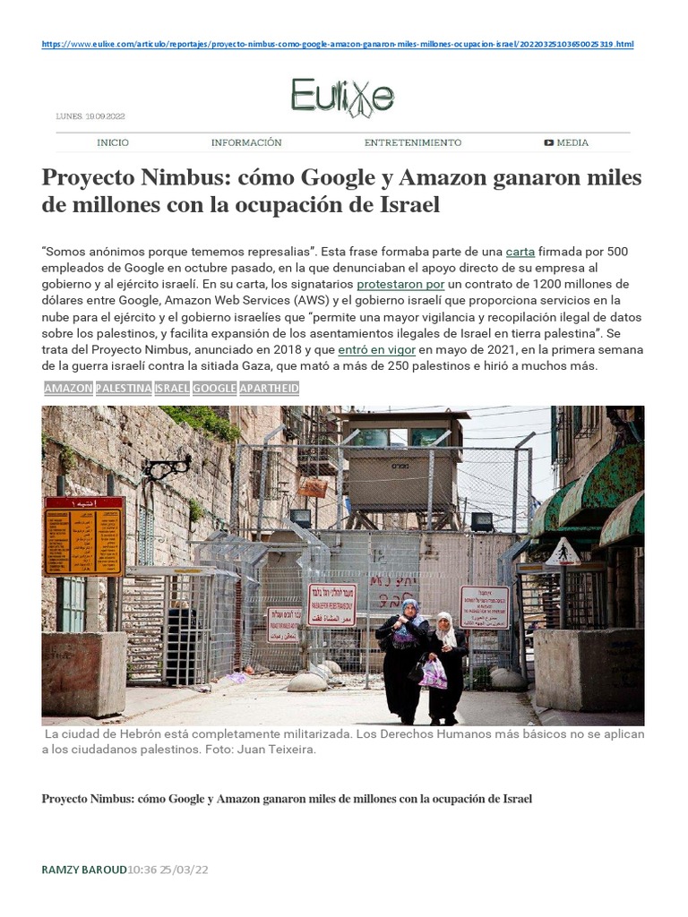 Proyecto Nimbus - Cómo Google y Amazon Ganaron Miles de Millones Con La ...