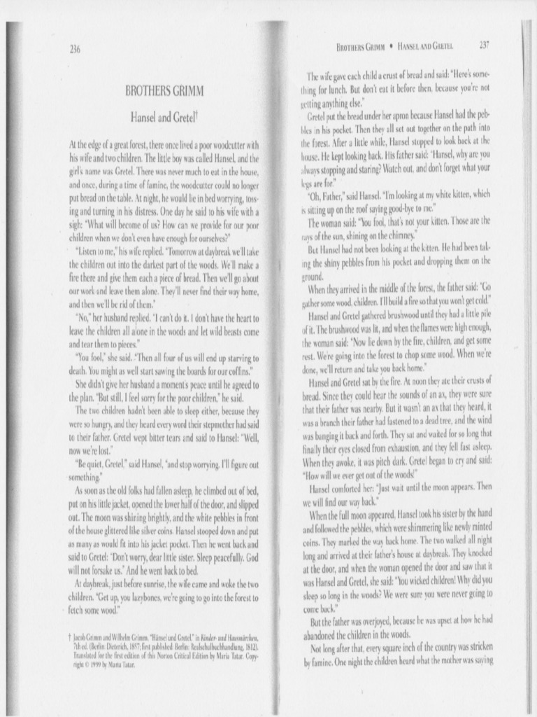 Hansel and Gretel | PDF