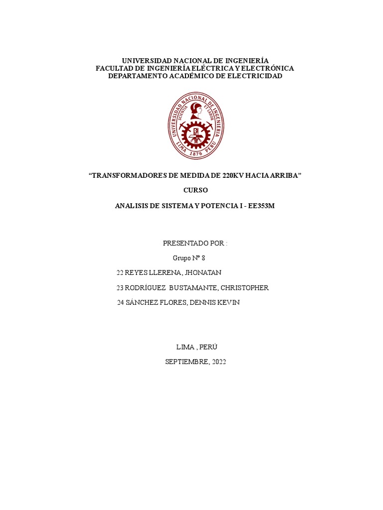 PC1 P1 Grupo 8 | PDF | Transformador | Inducción electromagnética