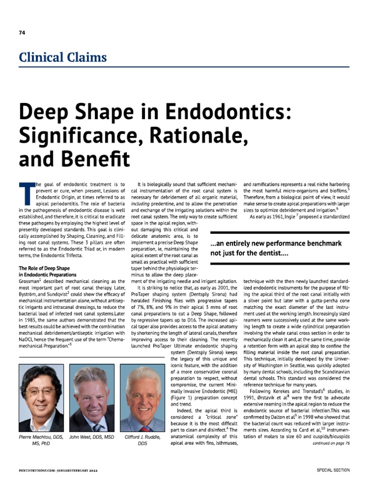 Deep Shape in Endodontics | PDF