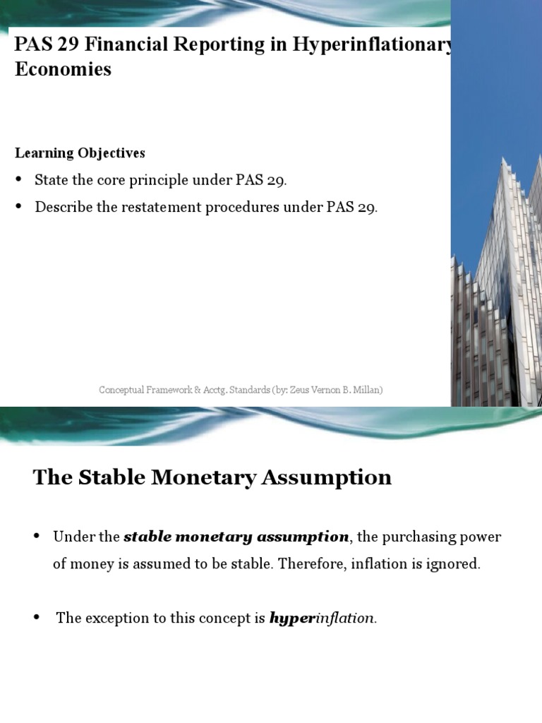 CFAS - Lec. 12 PAS 29, 32 | PDF | Historical Cost | Equity (Finance)