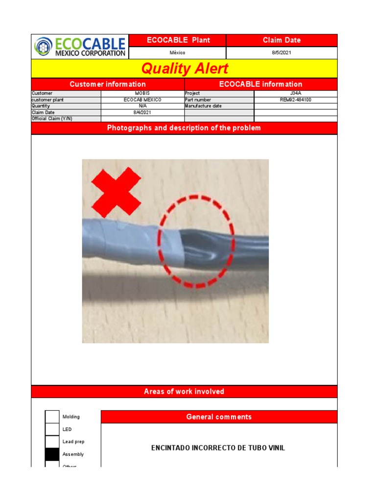 Quality Alert | PDF | Home & Garden | Technology & Engineering