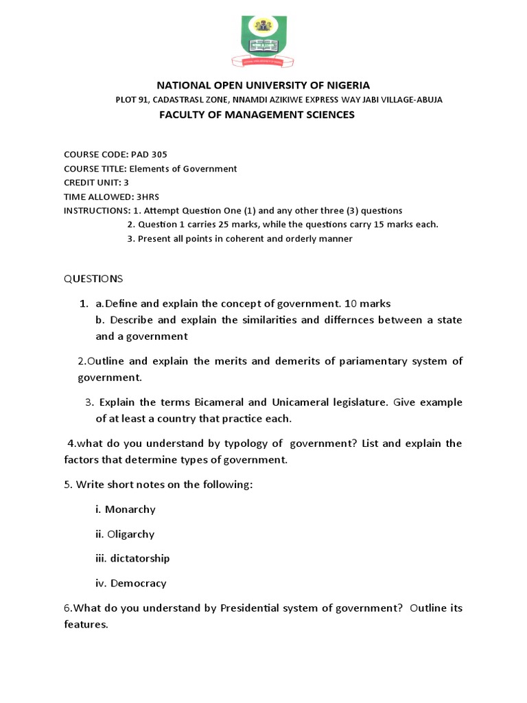 PAD305 | PDF | Social Science