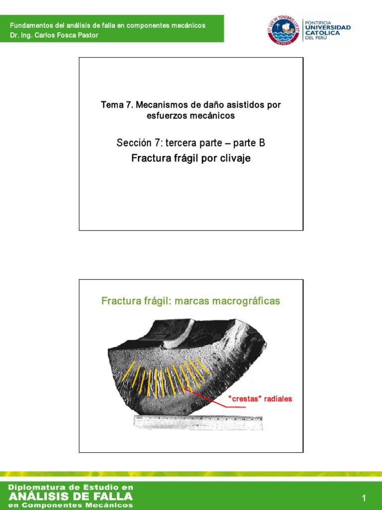 Análisis de Fractura Frágil y Chevron | PDF | Fractura | Ingeniería de ...