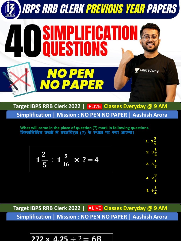 40 Simp. PYQs PDF by Aashish Arora | PDF
