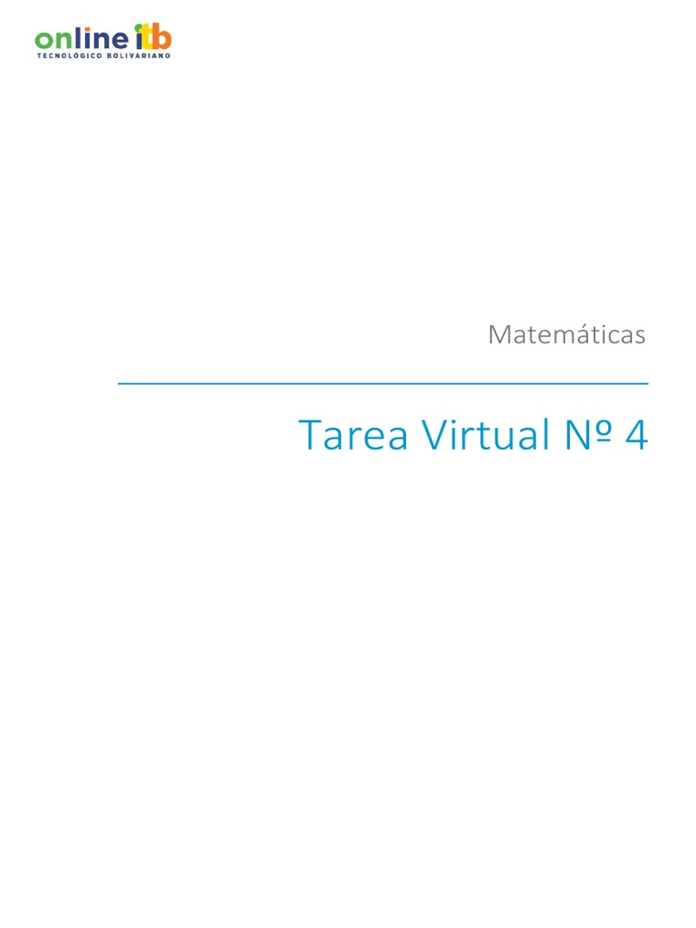Tarea Virtual 4 Funciones Exponenciales y Logaritmicas | PDF | Aritmética | Combinatoria