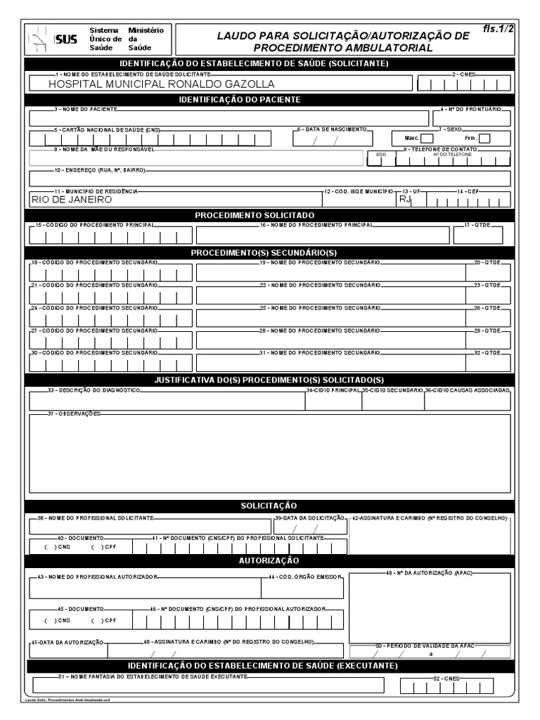 Procedimento de Alto Custo | PDF