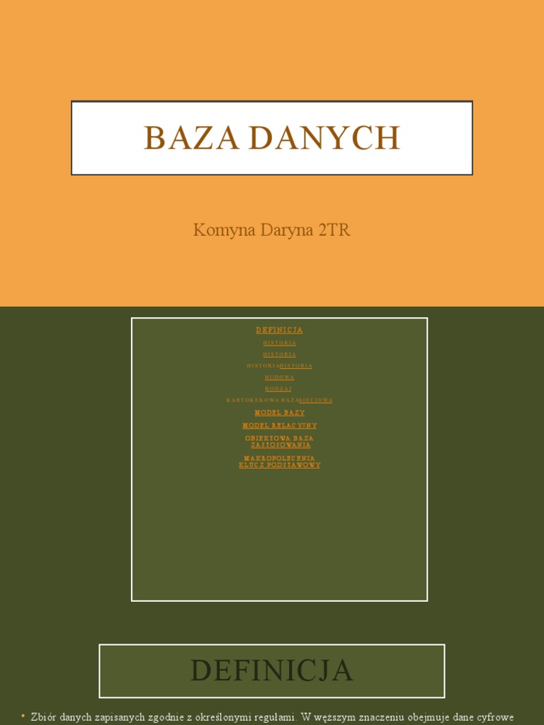 Baza Danych | PDF