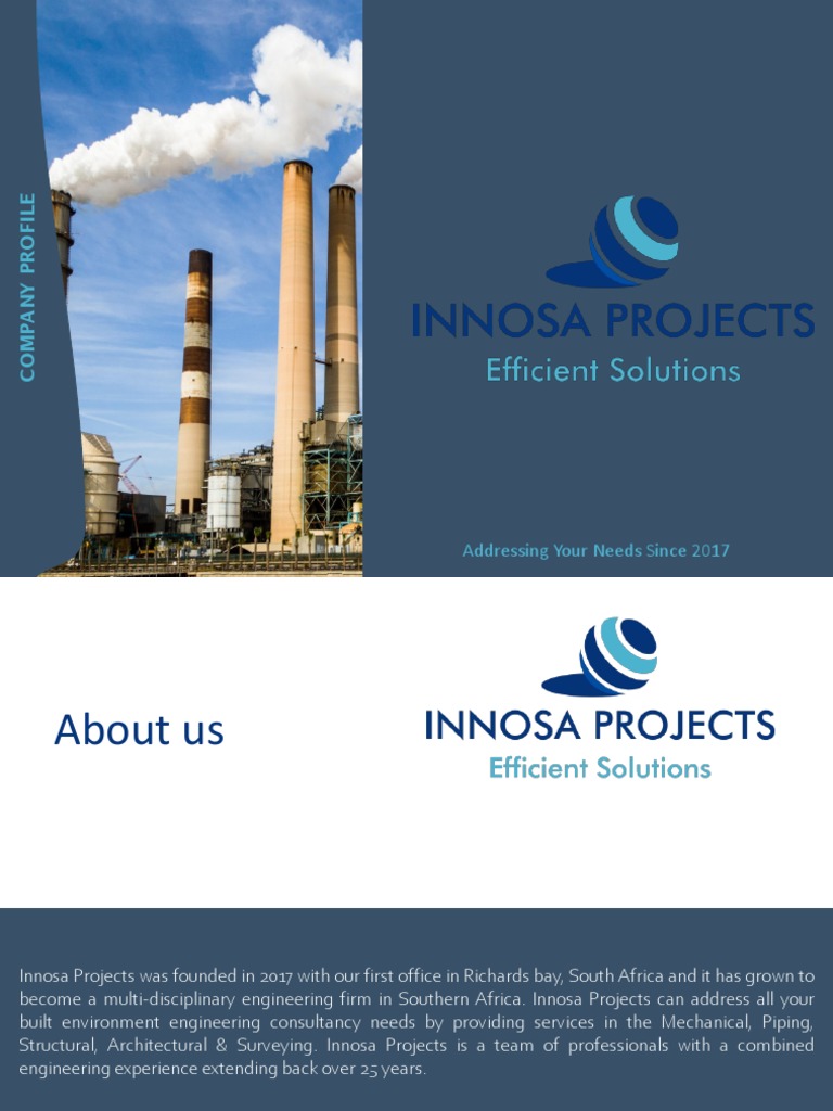 Company Profile 2022 Innosa Projects | PDF | Engineering | Image Scanner
