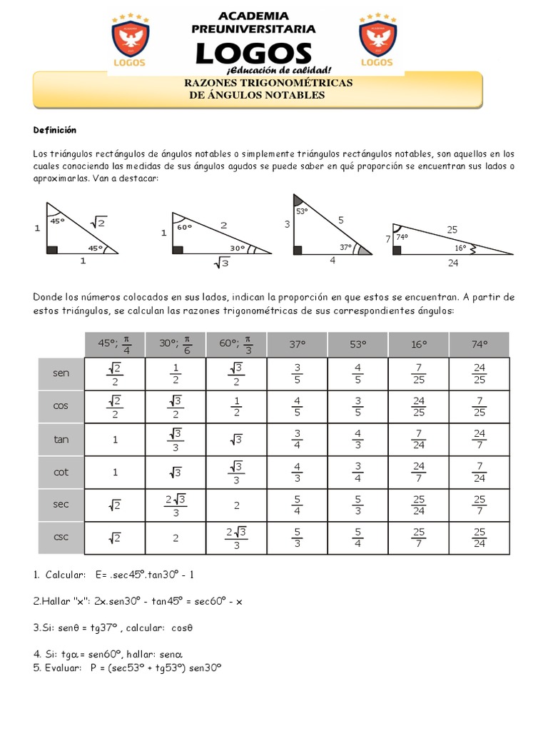 Trigo2 - Merged (1) - 1-3 | PDF | Funciones trigonométricas | Triángulo