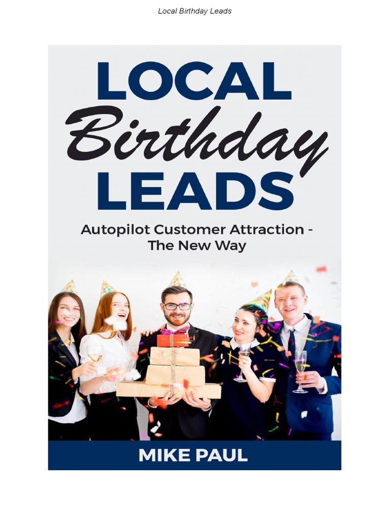 Local Birthday Leads Training Manual Revised | PDF | Facebook | Brand