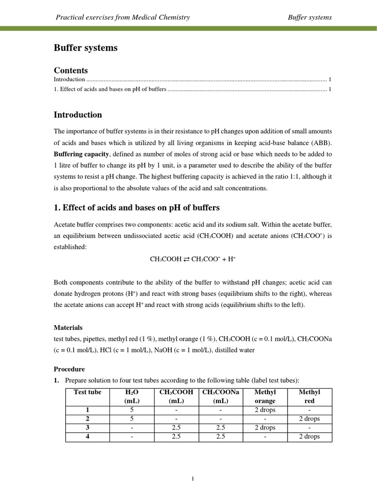 5 Week 4 Week DM | PDF | Buffer Solution | Ph