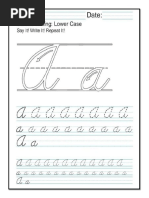 CURSIVE WRITING Grade 3 | PDF