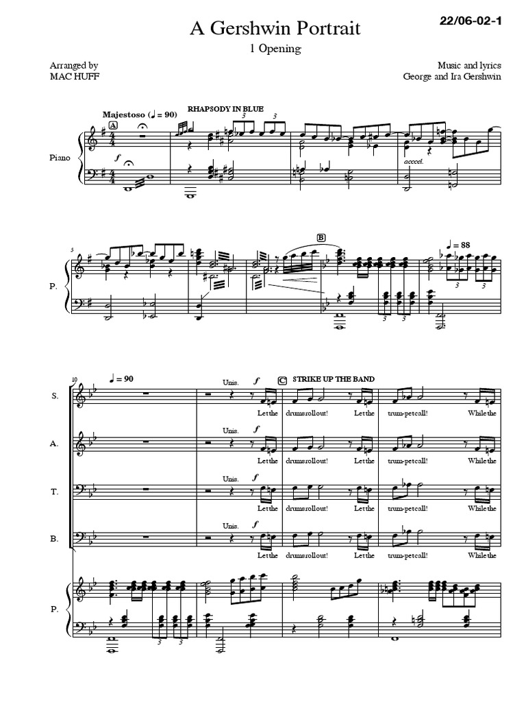 A Musical Portrait of George and Ira Gershwin through an Analysis and ...