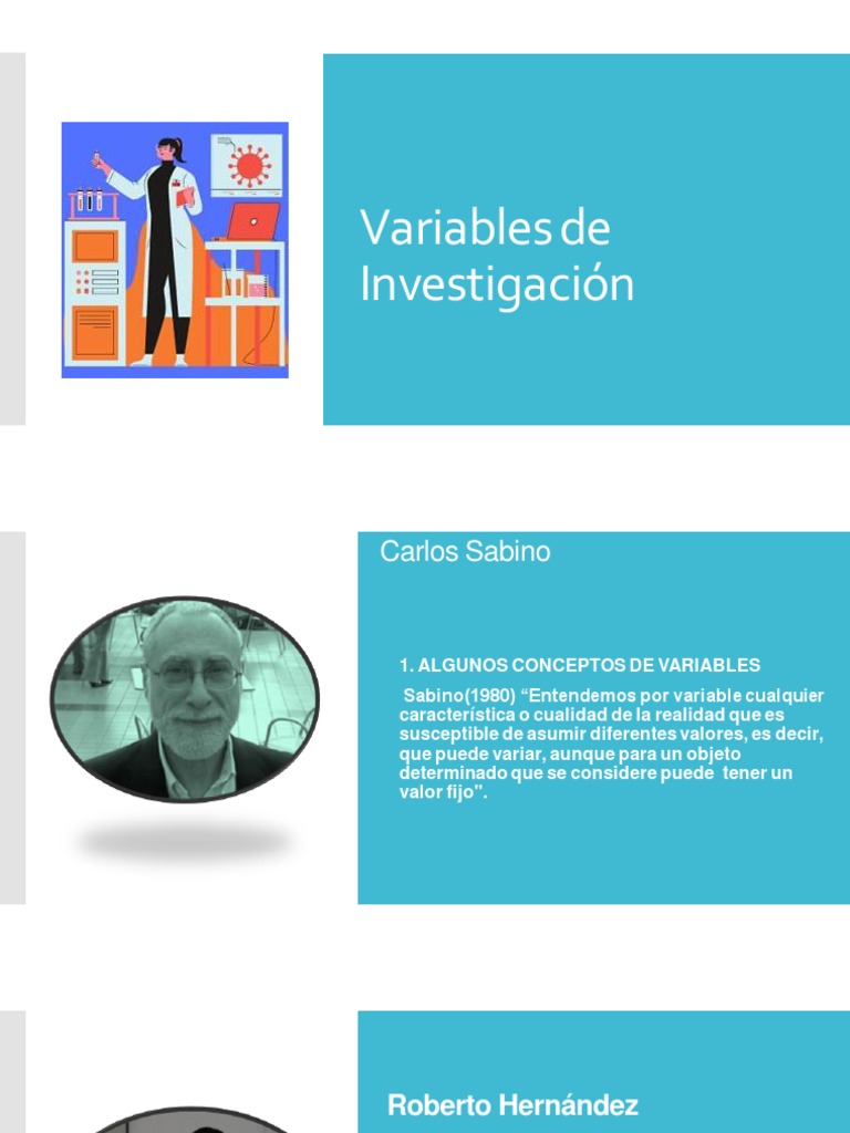Variables de Investigación | PDF