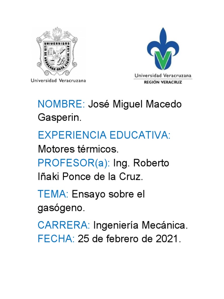 Ensayo sobre el gasógeno en motores | PDF | Coche | Combustibles