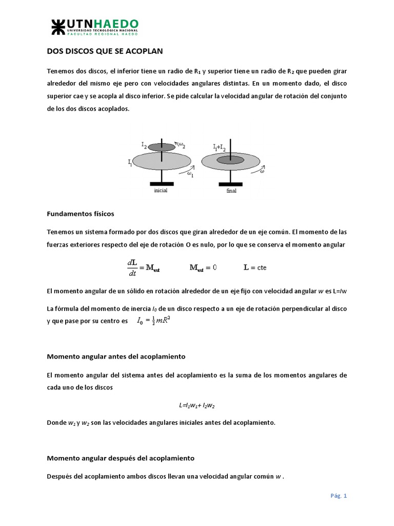 Conservación del Momento Angular | PDF | Ciencia y matemáticas