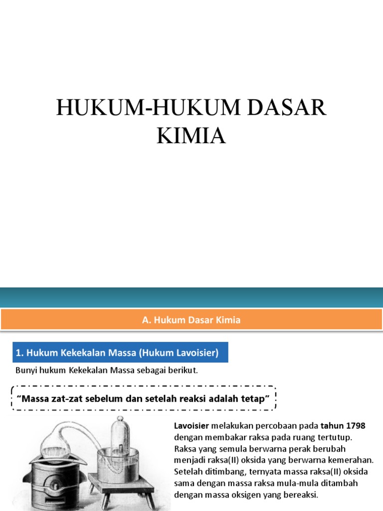 Hukum Dasar Kimia | PDF