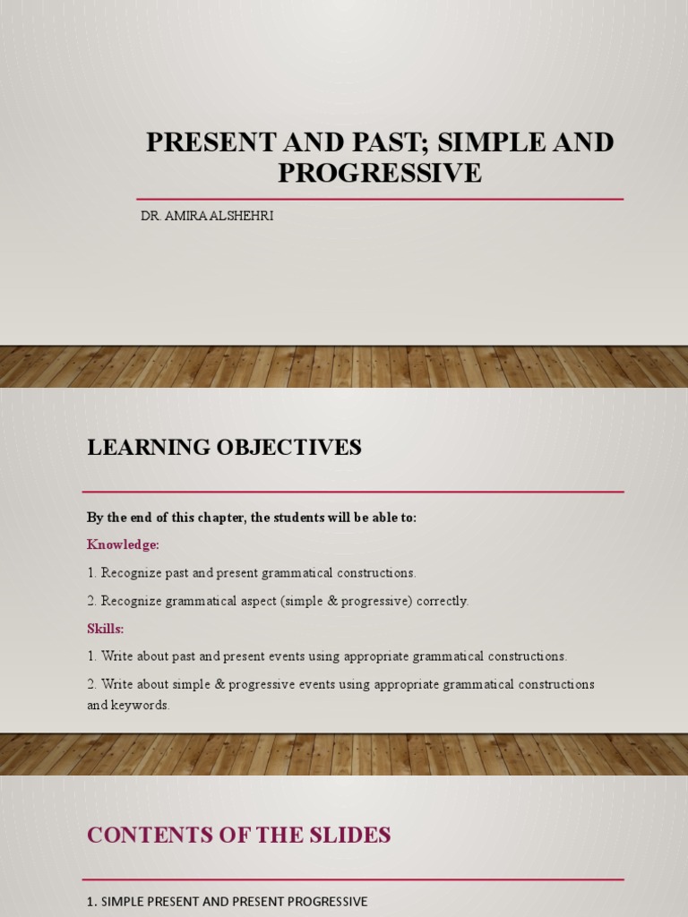 Chapter 2 - Present and Past - Simple and Progressive | PDF