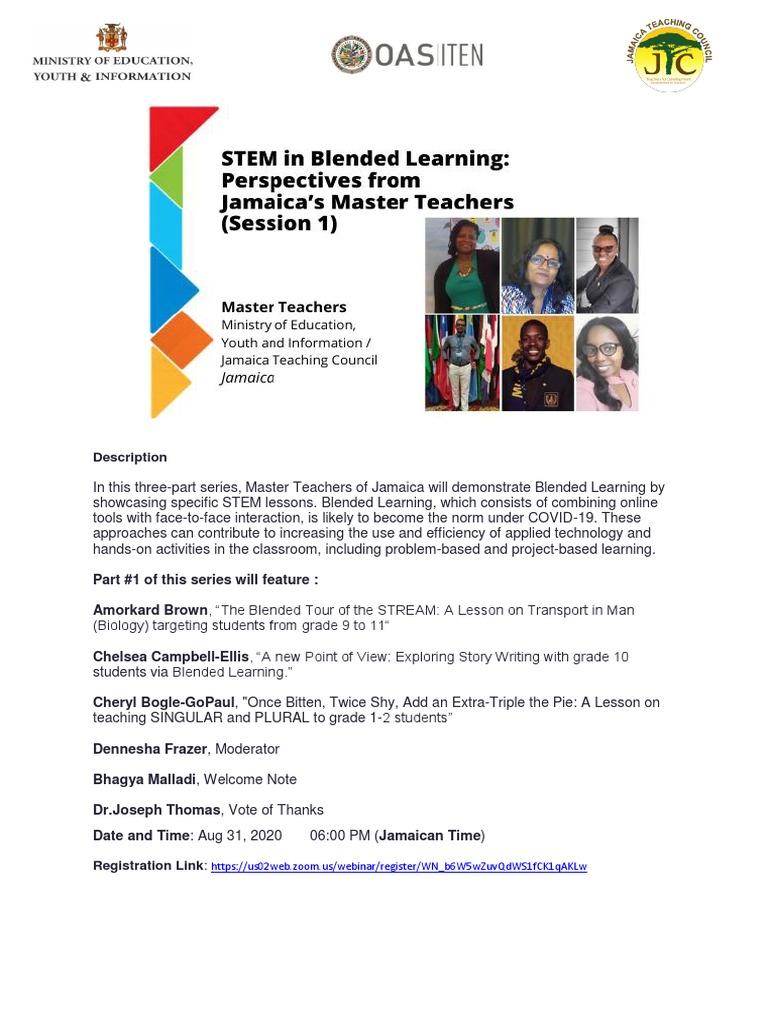 Blended Learning Webinar Session 1 Brochure | PDF