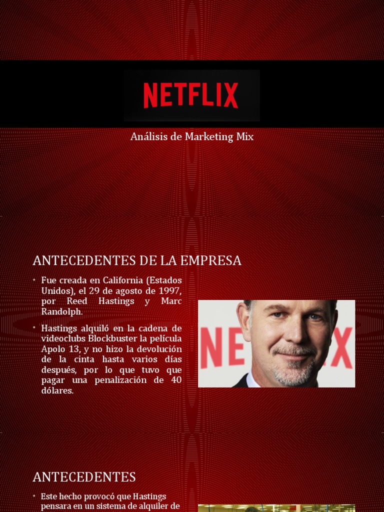 NETFLIX | PDF | Netflix | Medios de comunicación en masa