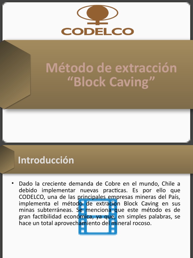 Codelco Block Caving | PDF | Minería | Economias