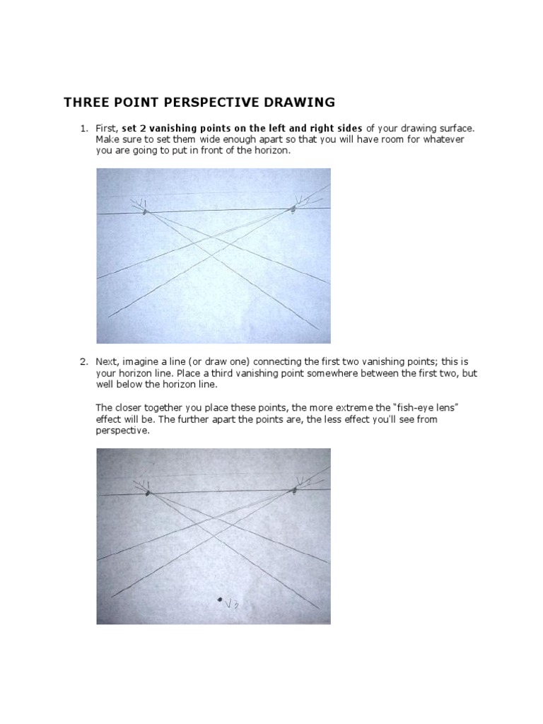 Three Point Perspective | PDF | Perspective (Graphical)
