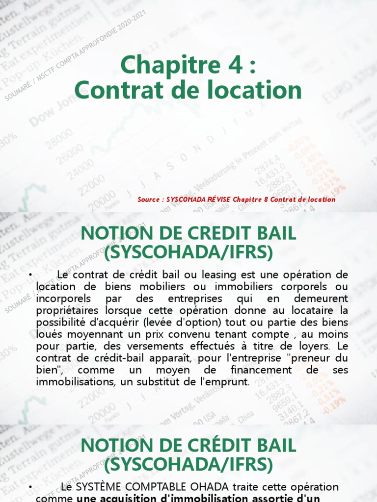 Comptabilisation Reprise Vehicule Credit Bail