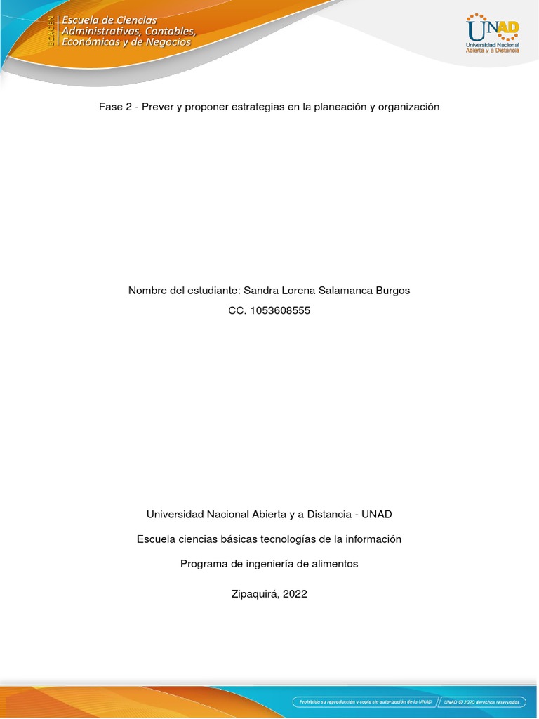 Plantilla Fase 2 - Prever y Proponer Estrategias en La Planeación y ...