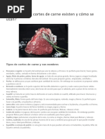 Partes de La Res | PDF | filete | Técnicas de cocina