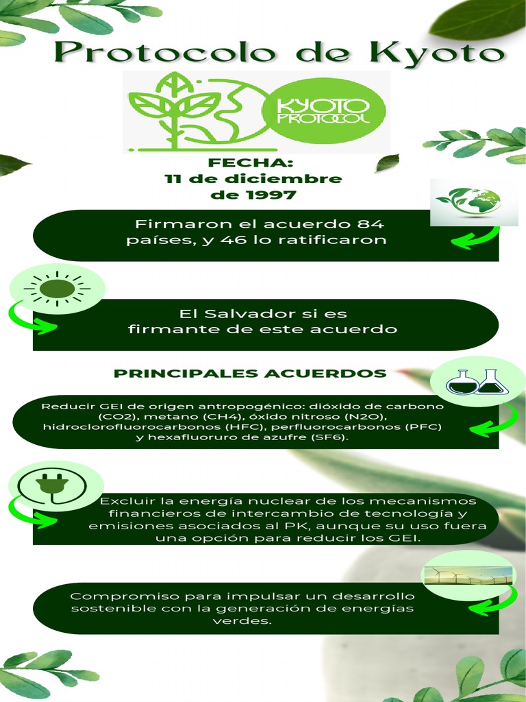 Infografía Del Protocolo de Kyoto | PDF