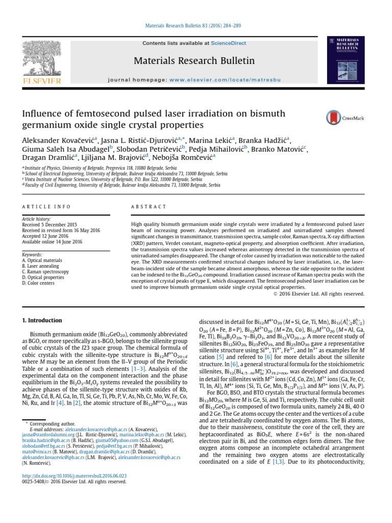 Paper 1 | PDF | Absorption Spectroscopy | X Ray Crystallography