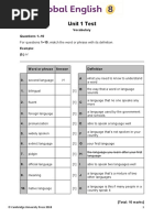 GE 7 Test Answers | PDF | English Language | Word