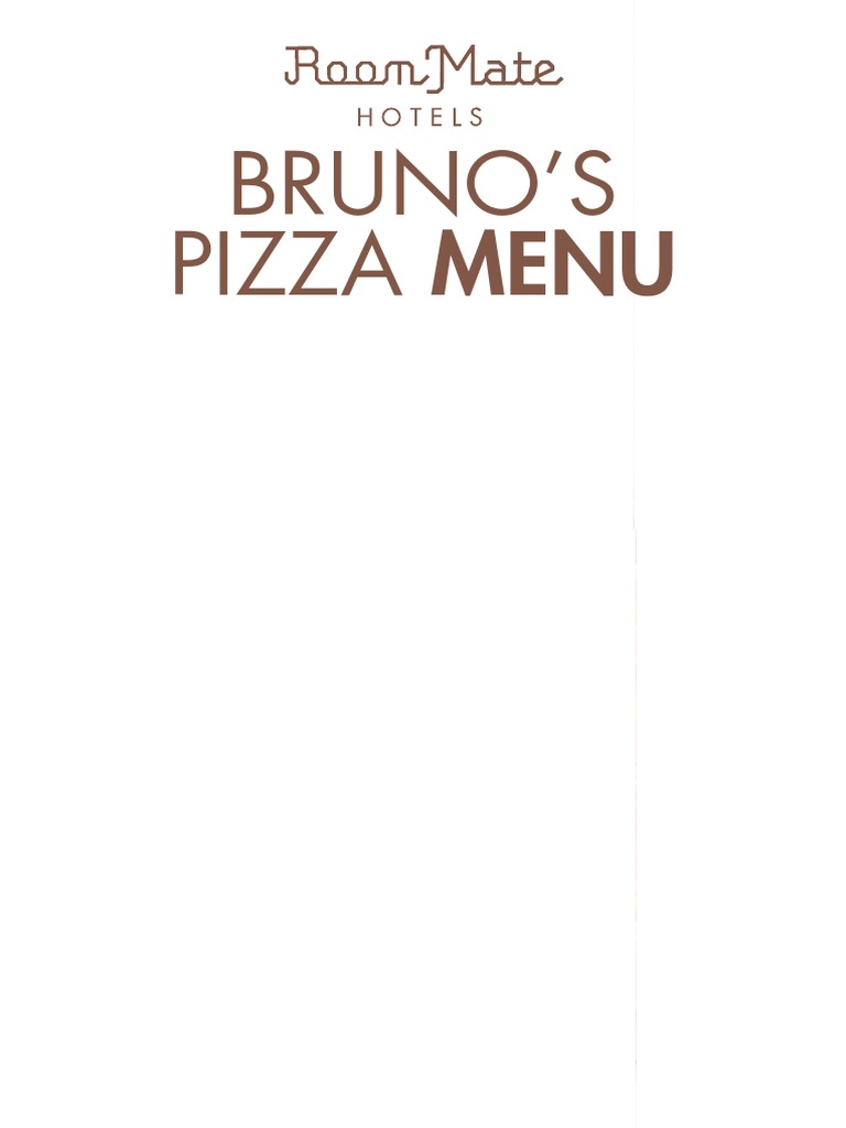 Pizza Menu Bruno | PDF
