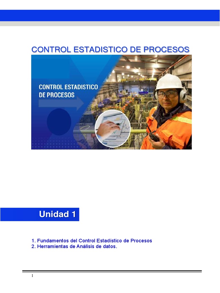 Control Estadistico de Procesos | PDF | Estadísticas | Calidad (comercial)