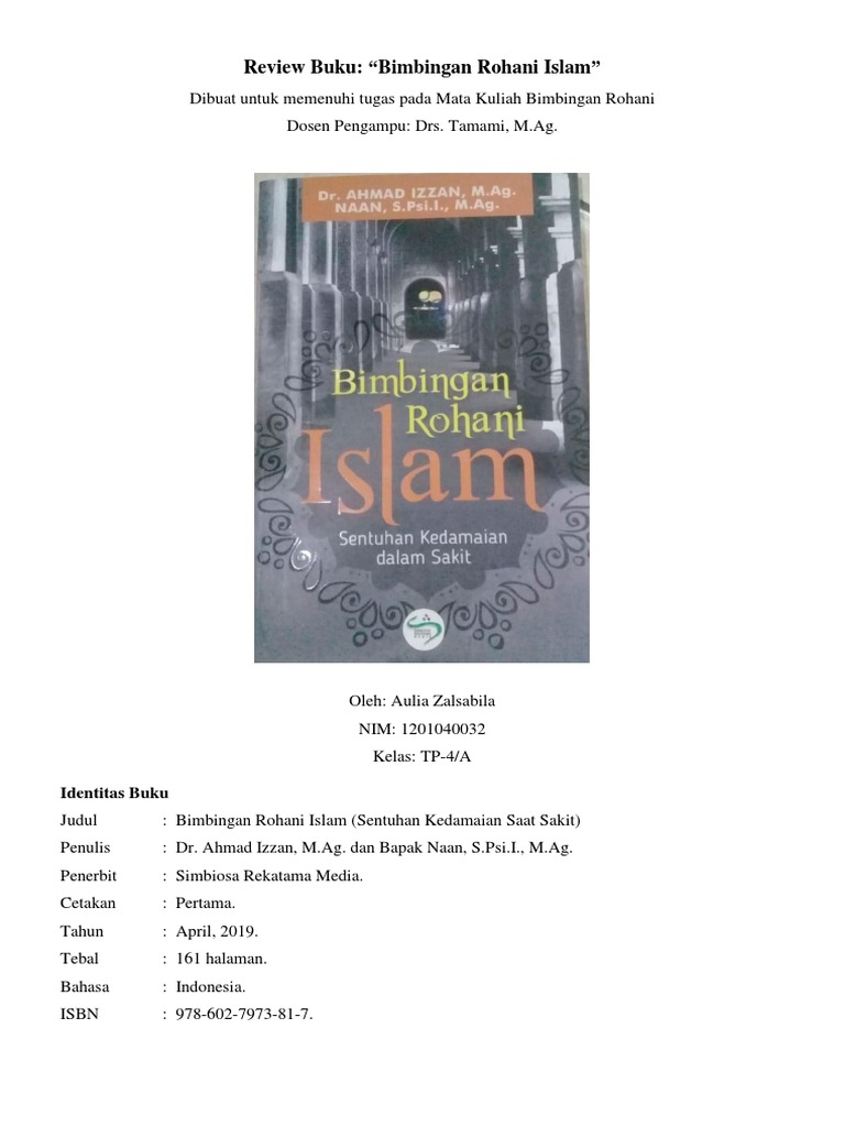 Review Buku Bimbingan Rohani Islam | PDF