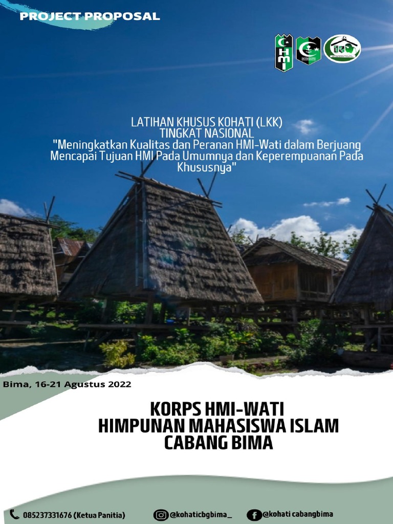 Proposal LKK Hmi Cabang Bima 2022..... | PDF