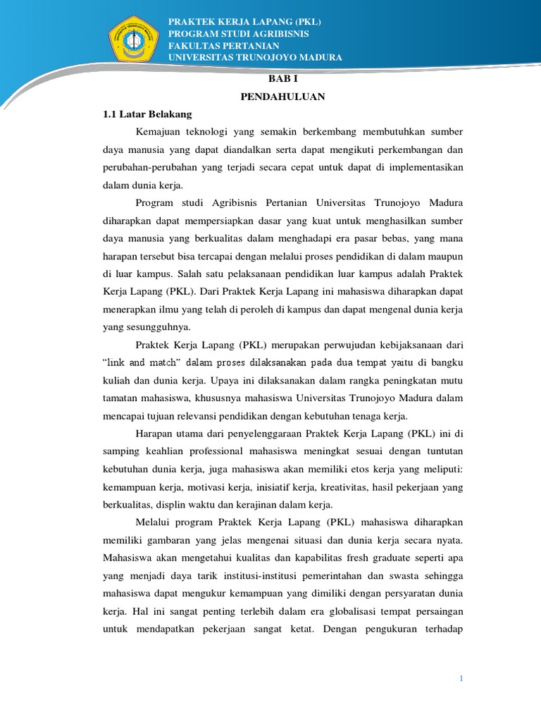 Proposal PKL PT Djarum Kudus | PDF