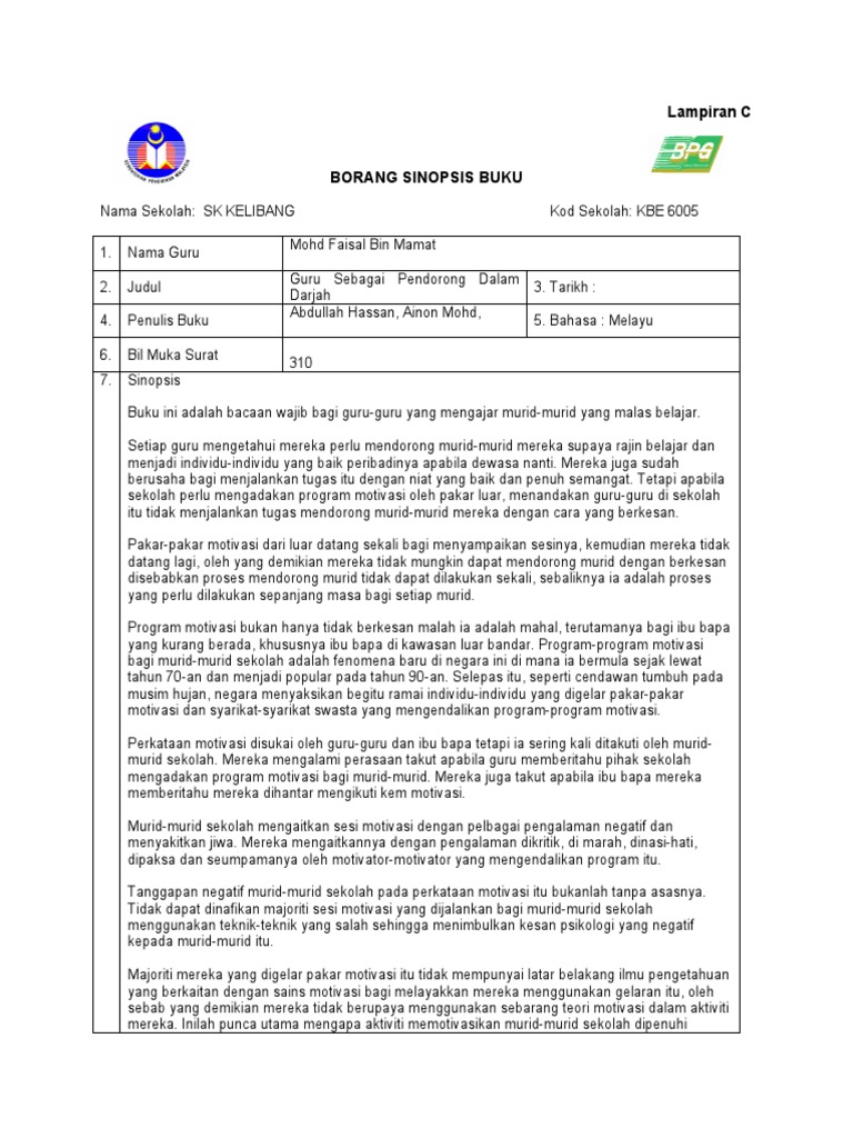 Sinopsis Buku | PDF | Karier & Perkembangan | Pengembangan Diri