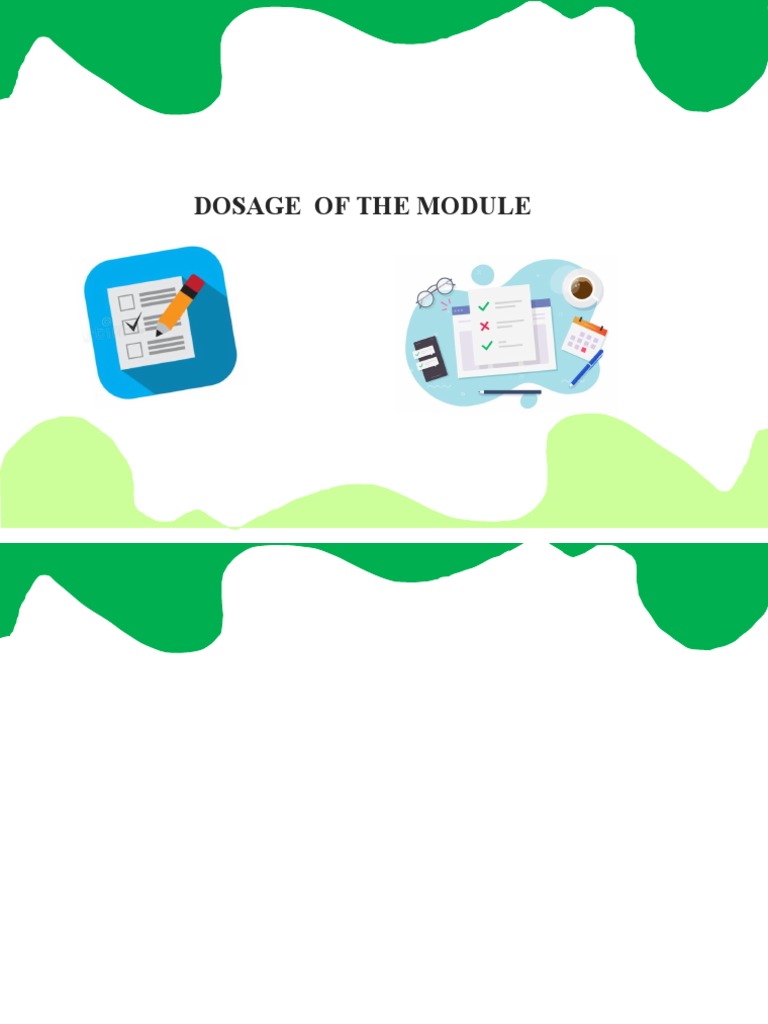 Dosage of The Module | PDF